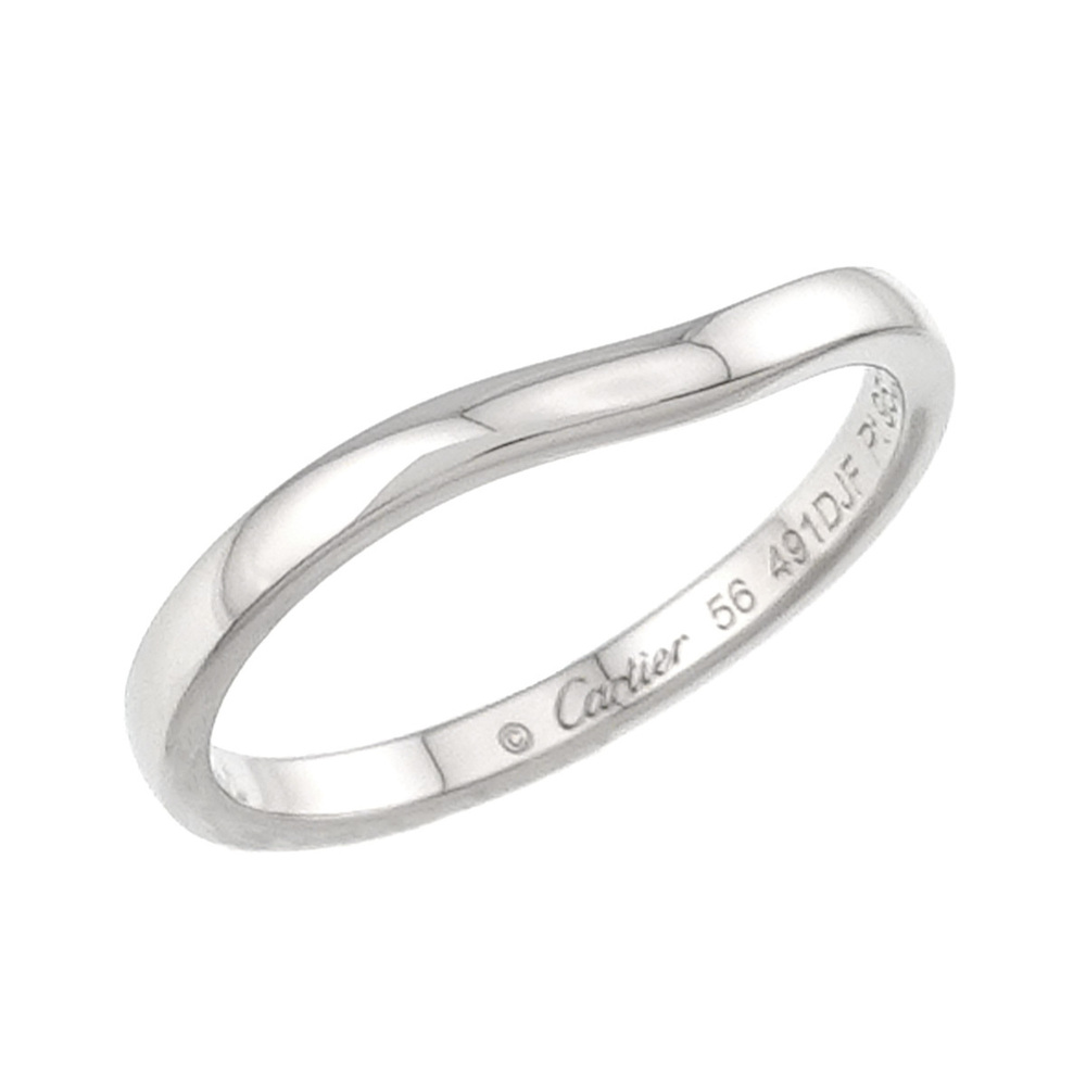 Cartier | Jewelry | Cartier Ballerina Curve Ring Size 56 2mm Wide ...